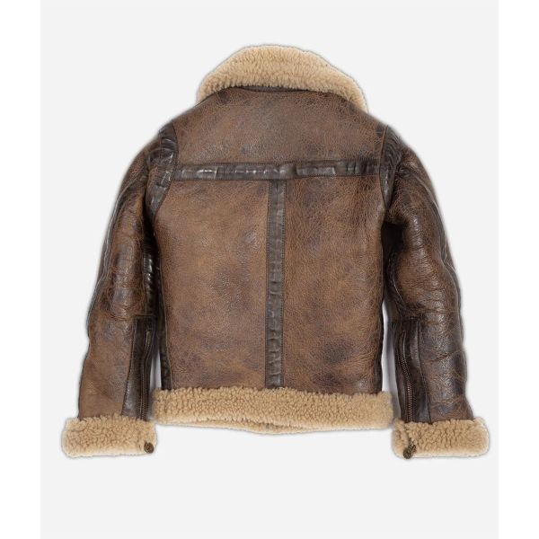 Arnold Schwarzenegger Shearling Leather Jacket